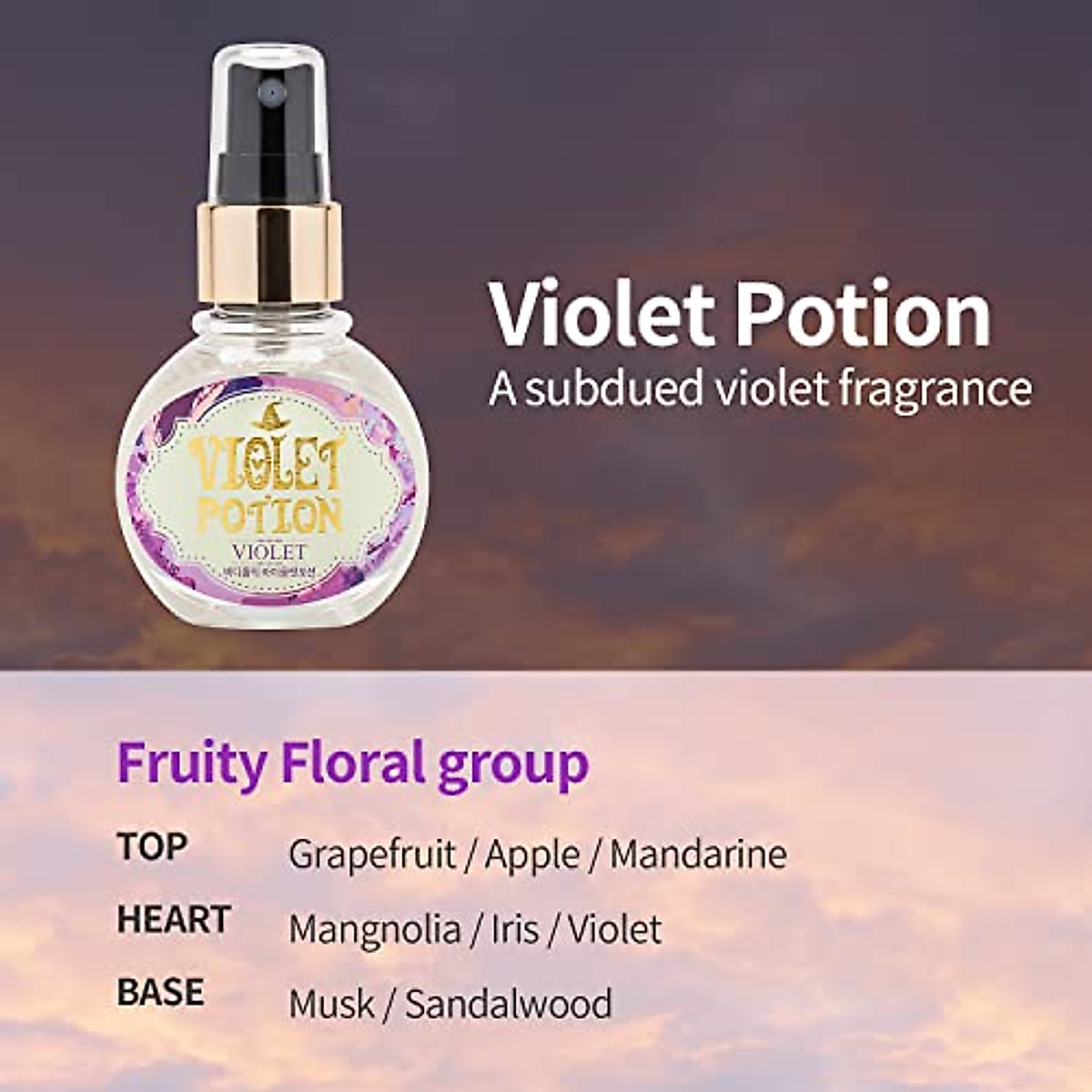 BODYHOLIC BODY MIST VIOLET POTION (1.69 Fl Oz, 50ml)