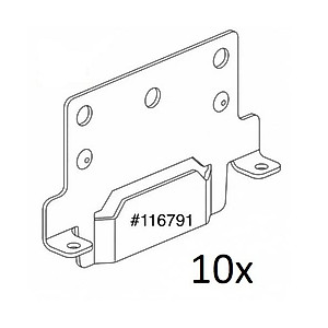 Bed Frame Metal Mounting Part # 116791 (10 Pack) for IKEA Furniture fit Hemnes Malm Brimnes