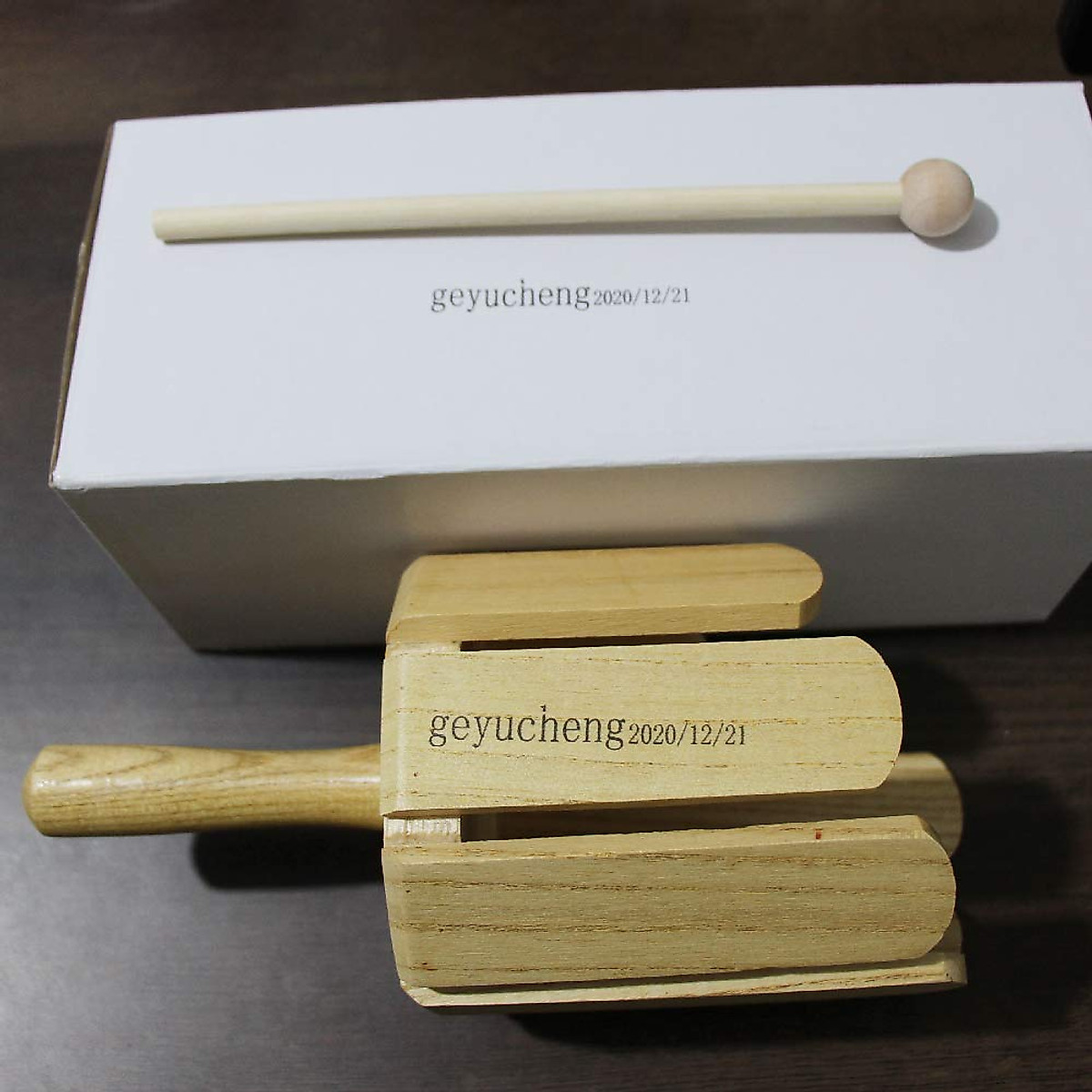 Wooden Percussion Instrument with Mallet Orff Multi Sound Educational Early Learning Musical Instrument