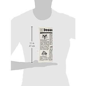 Pet Qwerks Plush Interactive Dog Toys - Newspaper Squeaker Toy - 10 in,Large breeds