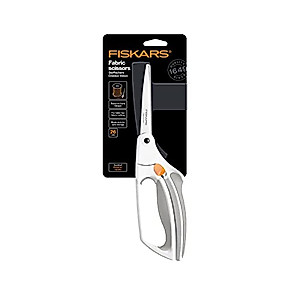 Fiskars Softgrip All-Purpose Scissors, Easy Action, Length: 26 cm, Stainless Steel Blade/Plastic Handles, White, 1059564