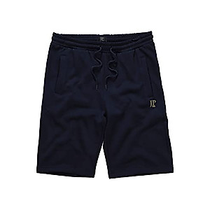 JP 1880 Menswear Big & Tall Plus Size L-8XL JP Logo Comfy Sweat Shorts Navy Blue X-Large 702636 70