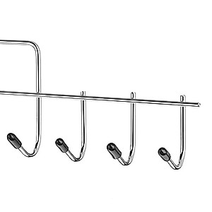 Whitmor 10 Hook Accessory, Chrome & Black Hanger, 1