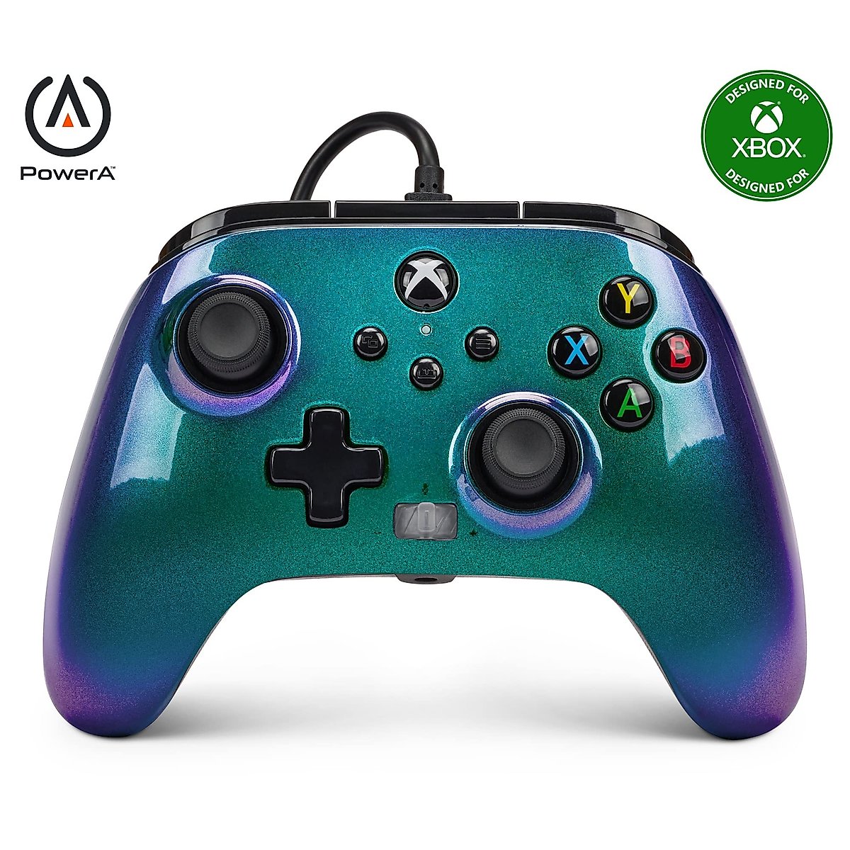 PowerA Enhanced Wired Controller for Xbox Series X|S - Aurora Borealis, gamepad, video game /gaming controller