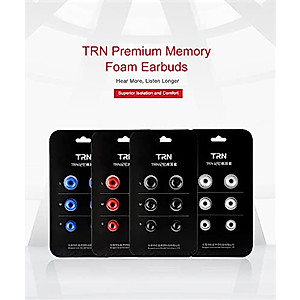 Super Soft Ear Plug 3pairs T400/t500(l m s) 4.9mm Caliber Ear Pads/Memory Ear Plug Foam Eartips,Soundproof Soft Sponge Silicone Ear Plugs for in-Ear Headphones Ear Tips Sponge Pads Accessories (Blue)