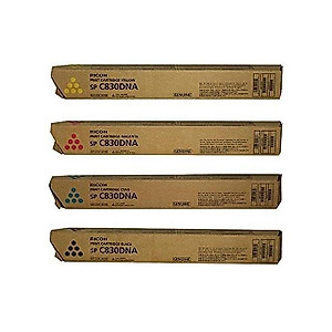 Ricoh 821181, 821182, 821183, 821184 Standard Yield Toner Cartridge Set - Ricoh Aficio SP C830DN