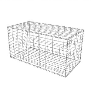 loibinfen Fence Panel Outdoor Privacy Fence Screen Gabion Basket for Retaining Wall Block Gabion Cages Outdoor Decorative Fences Fencing for Yard, Silver Galvanized Steel 39.4"x19.7"x19.7" -AA