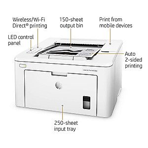 HP G3Q47A#BGJ Laserjet Pro M203dw Wireless Laser Printer (G3Q47A). Replaces M201dw Laser Printer (Renewed)
