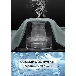 BALEAF Men's Joggers Athletic Pants Lightweight Running Hiking Pants Workout Training Gym Quick Dry Zipper Pockets Light Gray M