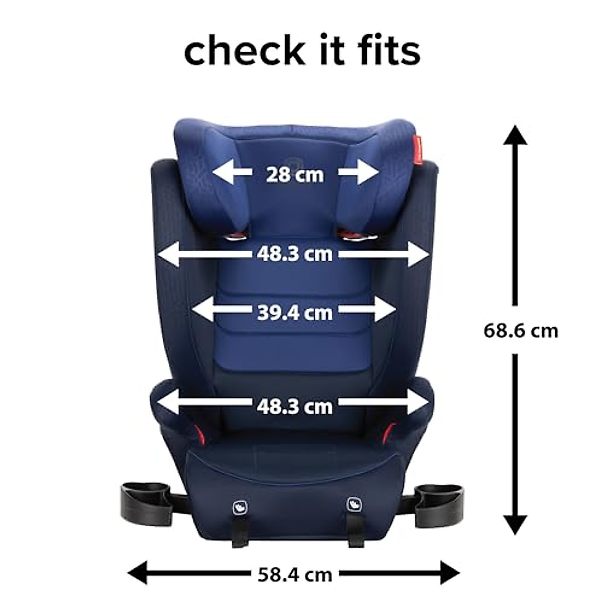 Diono Monterey 2XT Latch 2 in 1 High Back Booster Car Seat with Expandable Height & Width, Side Impact Protection, 8 Years 1 Booster, Blue