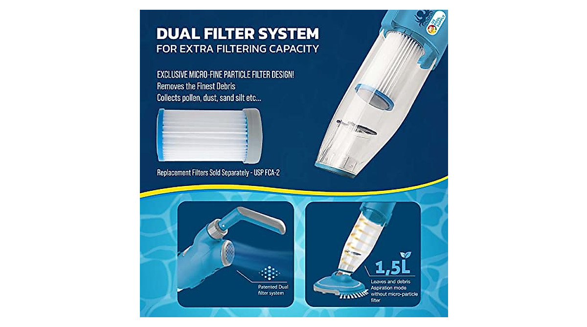 U.S. Pool Supply Octopus Handheld Pool Vacuum - Cordless & Powerful