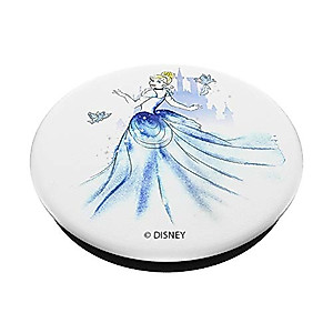Disney Cinderella Birds & Castle Watercolor Art PopSockets PopGrip: Swappable Grip for Phones & Tablets