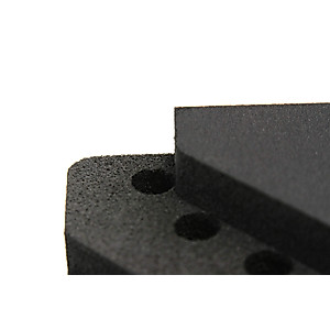 Polar Whale 3 Makeup Lipstick Stands Organizer Tray Pyramid Washable Waterproof Insert for Lipstick Nail Polish Home Bathroom Bedroom Office 11.5 x 7 x 2.25 Inches Black