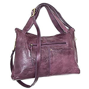Flower Satchel (Cabernet)
