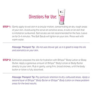 Bon Vital' BV Spa Exfoliating Salt Scrub Glows, Pink Grapefruit Body Scrub to Repair Dry Skin, Exfoliant Made with Dead Sea Salt, Jojoba, Olive, & Safflower Oil, Anniversary Gift for Women