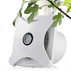 DEIGEHJRE 28W Bathroom Ceiling Ventilation Fan, with LED Air Vent Exhaust Bath Toilet