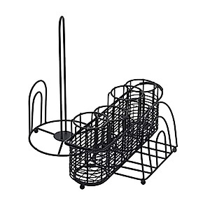 Gourmet Basics by Mikasa Gourmet Basics Art Deco Picnic Buffet Caddy with Paper Towel Holder