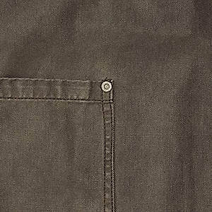 Chef Works Unisex Dorset Bib Apron, Pewter, One Size