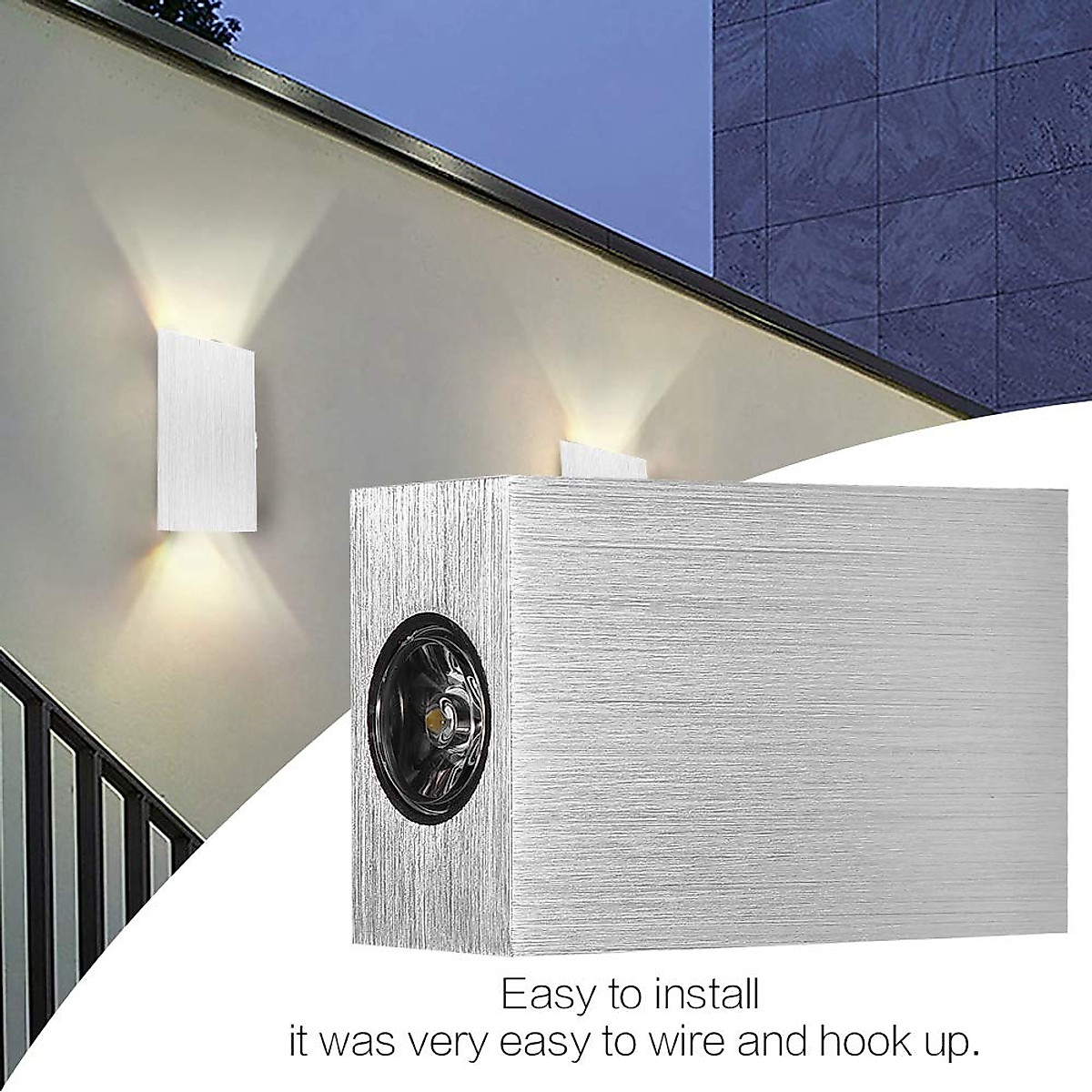 01 Warm White Bulb Wall Mounted Lamp, LED Wall Light, Garden Corridor Lights Garden Lights Home Decoration for Ground/Garden Indoor Outdoor