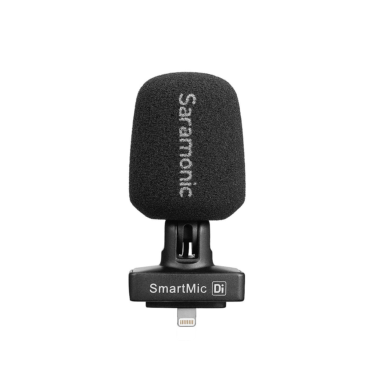Saramonic SmartMic DI Stereo Microphone for iOS Devices Mobile Phone with 3.5mm Headphone Jack, Foam & Furry Windscreens