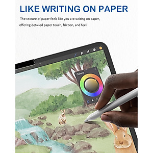 XIRON 2-Pack Paper Screen Protectorfor iPad Pro 12.9 2022/2021/2020 (6th/5th/4th Generation), Matte PET Film for iPad Pro 12.9, Write and Draw Like on Paper, Anti-Glare Screen Protector