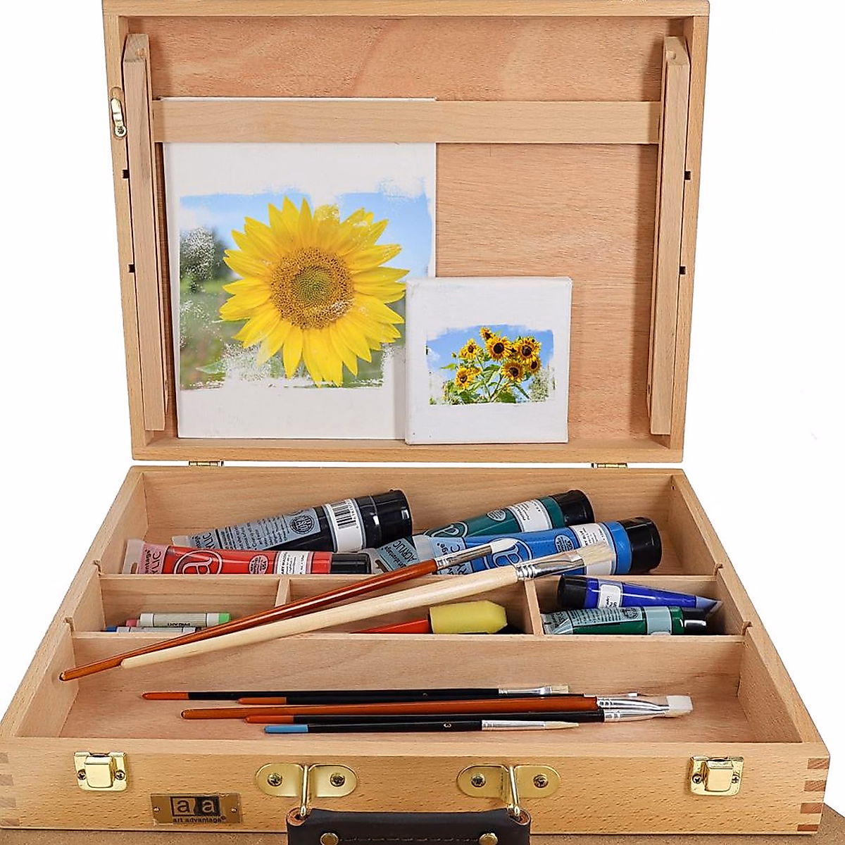 Art Advantage Wood Art Box 16.5x3.25x13.5 Large
