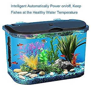 Soyon Aquarium Heater 500W, Fish Tank Heater with Adjustable Temperature 80 Gallon-100 Gallon Submersible Water Heater (500W with Extra Thermometer)