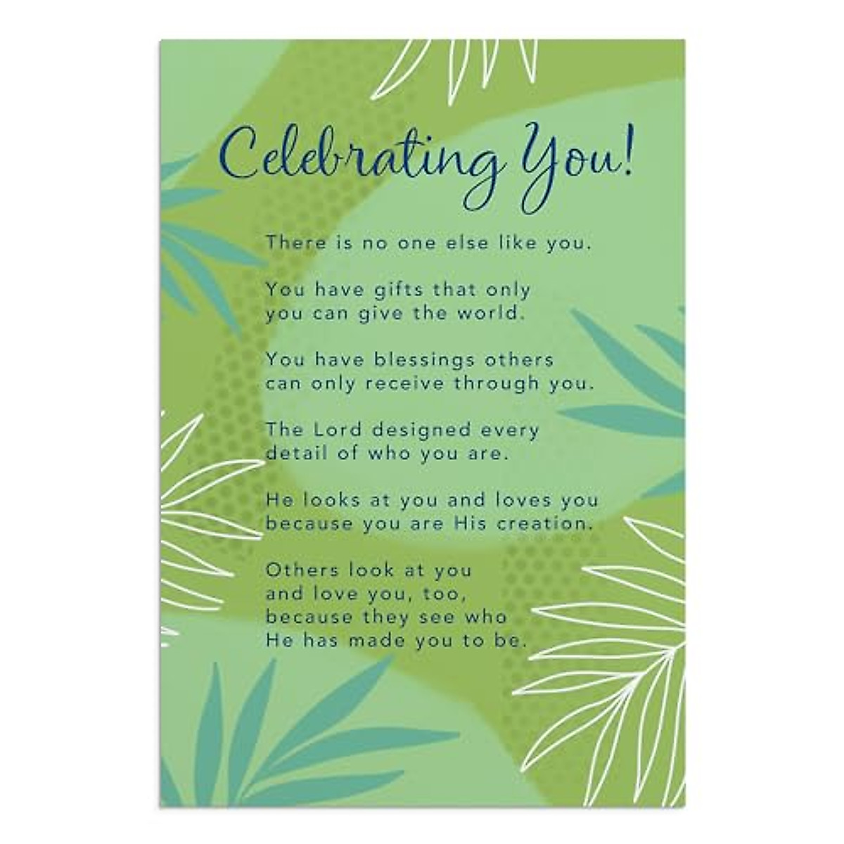 DaySpring - Celebrating You Birthday- King James Version- 4 Design Assortment with Scripture - 12 Geometric Botanical Boxed Cards & Envelopes (J5127)