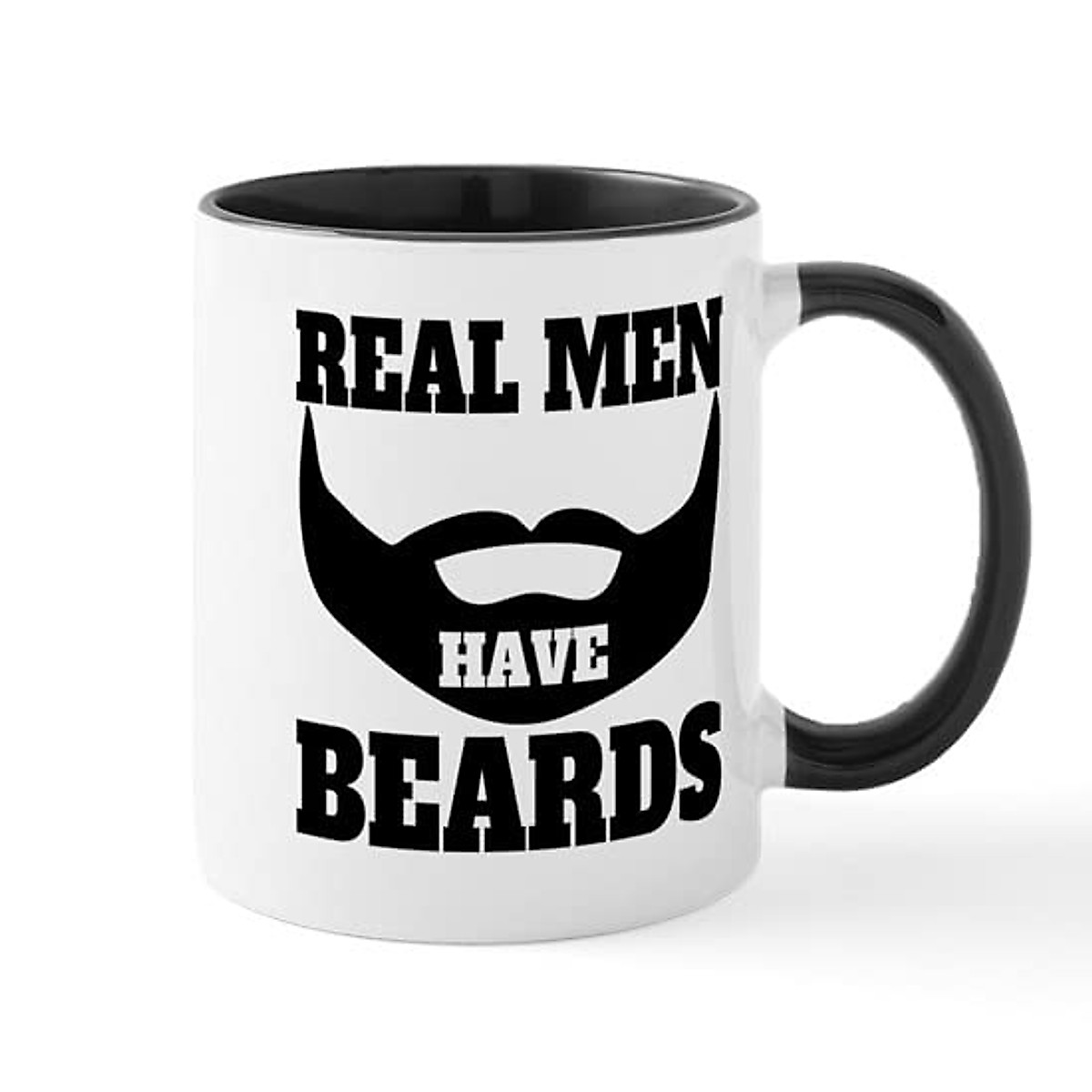 CafePress Real Men Have Beards Mugs Ceramic Coffee Mug, Tea Cup 11 oz