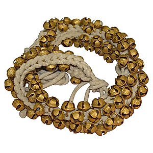 Three Eye Store Kathak Ghungroo (16 No. Ghungroo) Big Dancing Bells Ghungroo Pair Handmade Indian Classical Dance Accessories Ghungru