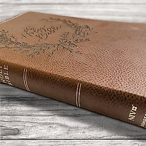 Hand Lettered and Laser Engraved NIV Reference Leathersoft Bible, Personalized Gift, Custom Name Engraving Available