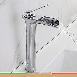 Kitchen Taps Basin Faucet Bath Waterfall Shower Faucet Bathtub Faucet Deck Mounted Brass Bathroom Faucets