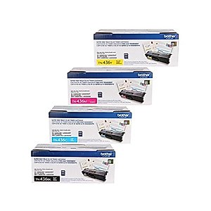 Brother TN-436 Super High Yield Toner Cartridge Set (6,500 Yield)