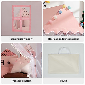 Kids' Play Tents Children's Tent Indoor Outdoor Princess Girls' Game House Small House Child Castle Separate Bed Divine Tool Toy House