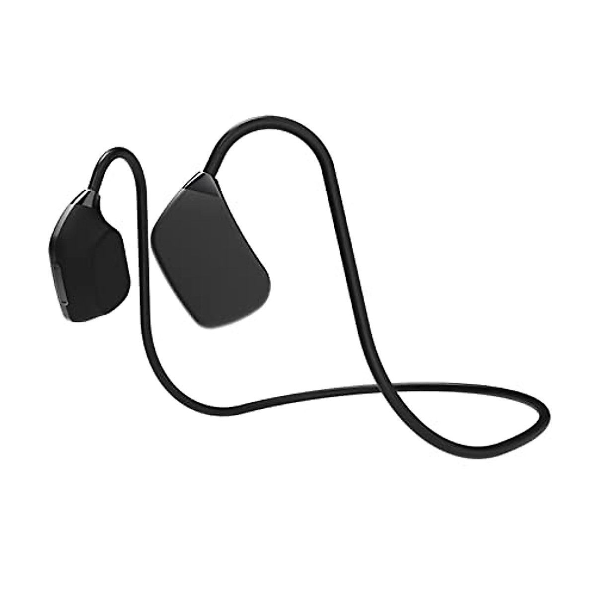 Bone Conduction Headphone Stereo Surround Not in-Ear Sport Earbuds Wireless Headset for Fitness Black B