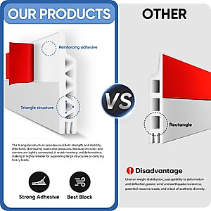 MOYENNE 2 Pack Door Draft Stopper, Door Sweeps for Exterior Doors, Under Door Sealers for Bottom of Door, Weather Stripping, 2.3" W x 47" L (Brown)