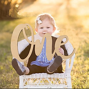 One Birthday Sign - 1st Birthday Party Decor - Perfect For First Birthday Photo Shoots, Cake Smashes, Photo Props