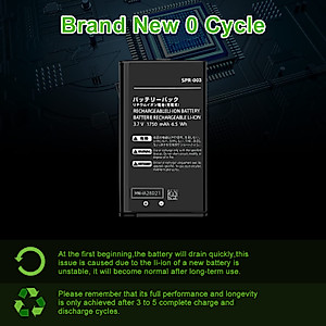 WUHAO Replacement Battery SPR-003 for Nintendo 3DS XL Console SPR-001 RED-001 SPR-001 Battery with Tool Repair Kit