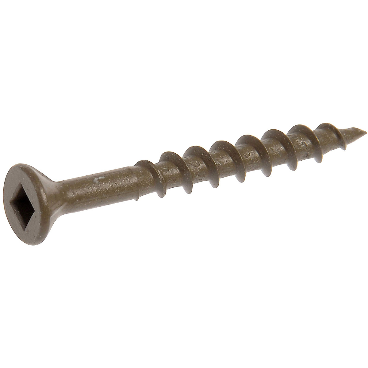 Hillman 48274 Square-Drive Multi-Purpose Wood Screws (#9 x 2-1/2") - 350 pieces, Deck Brown