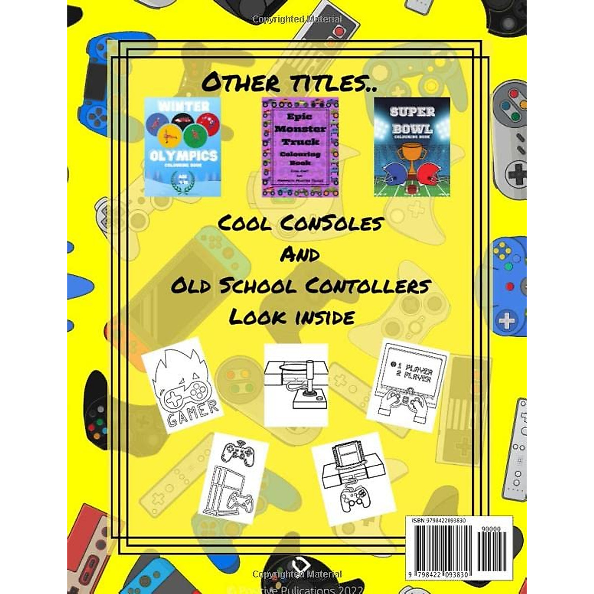 RETRO VIDEO GAME - Colouring Book: Cool Consoles and Old School Contollers