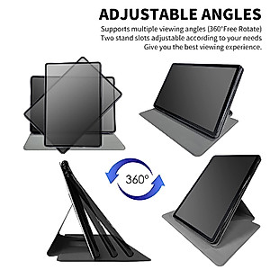 Rotating Case for Samsung Galaxy Tab A 10.1 Inch Model SM-T510/SM-T515 2019,360 Degree Rotating Smart Stand Fold Cover with Auto Wake/Sleep,American US Flag