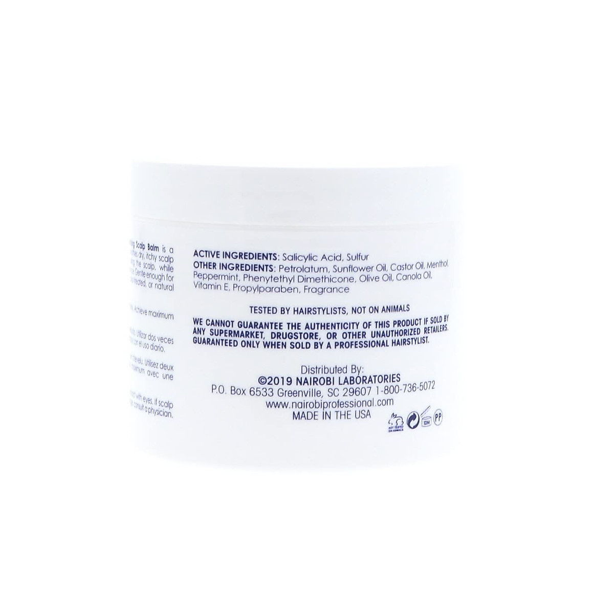 Nairobi Therapeutic Dandra-Solve Moisturizing Scalp Balm Unisex, 4 Ounce