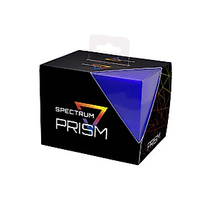 BCW Spectrum Prism Deck Case - Cobalt Blue | Secure Snap Closure Card Deck Case | Fits 100 Double-Sleeved Cards | Trading Card Deck Storage