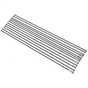 Bicycle Spokes 14G Stainless 14mm Copper Nipple Steel Knit Diameter 2.0mm Straight Pull Bike Spoke 12pcs One Package