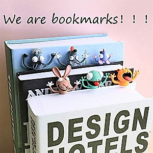 Wacky Bookmark Palz-3d Stereo Kawaii Cartoon Lovely Animal Bookmark Wacky Bookmark Palz Original Cute Book Marks (Rabbit)