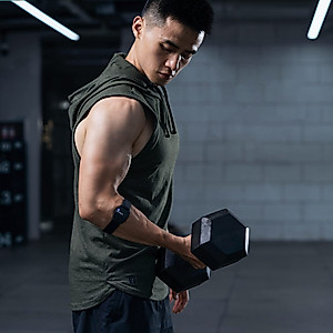 COOSPO Bluetooth Heart Rate Monitor Armband ANT+ Heart Rate Monitor Rechargeable HRM Sensor for Peloton Garmin Polar Wahoo Strava Zwift DDP Yoga (One More Free Armband)