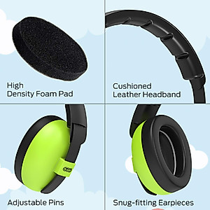 Dr.meter Ear Muffs for Noise Reduction 31NRR Noise Cancelling Headphones for Infants, Toddlers and Babies - Adjustable Hearing Protection Earmuffs for Airplanes Fireworks Concerts (Aged 0-3 Years)