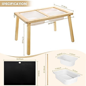 wingyz Kids Table for Play Study Dining Toys Storage, Sensory Tables for Toddler, Activity Table with Storage Bins Birthday Gifts for Boys and Girls