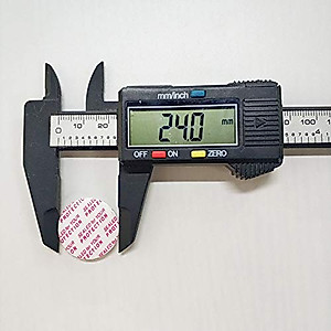 NANSHINE 500pcs Pressure Activated Seals Cap Liners Red 24mm/ 0.94" Foam Sealing inserts for Glass & Plastic Jar Bottles Containers No Induction Sealer Needed