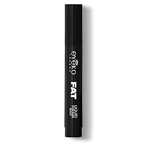 Eyeko Fat Liquid Eyeliner, Intense Black - Bold Thick Felt Tip - Smudge-proof - Vegan 3.15g